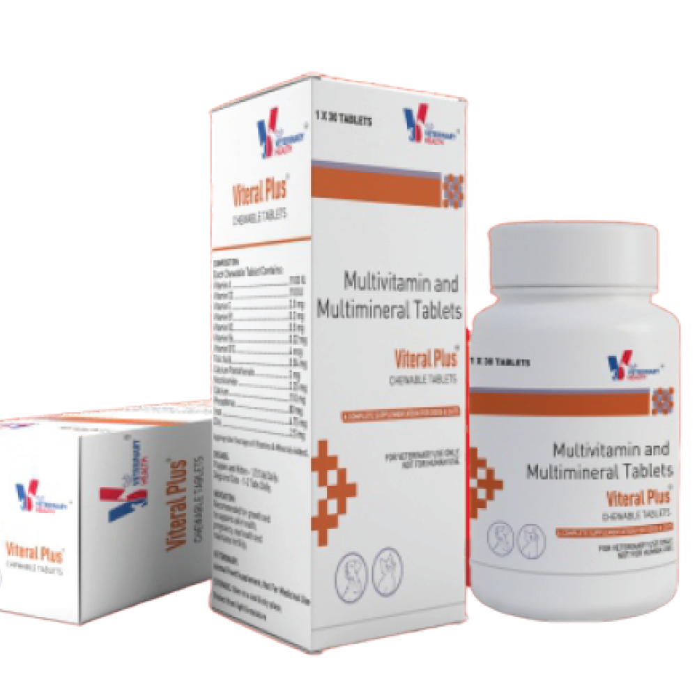 Buy Drools Viteral Plus Tablets for Dogs and Cats online at Supertails.com