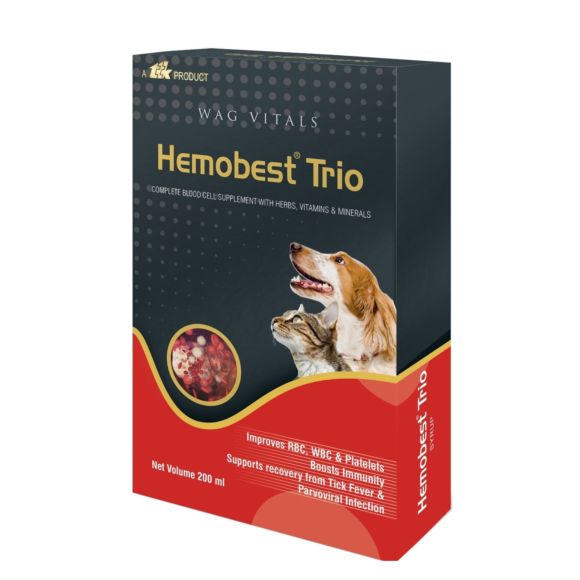 Buy TTK Hemobest Trio for Dogs & Cats (200ml) online at Supertails.com