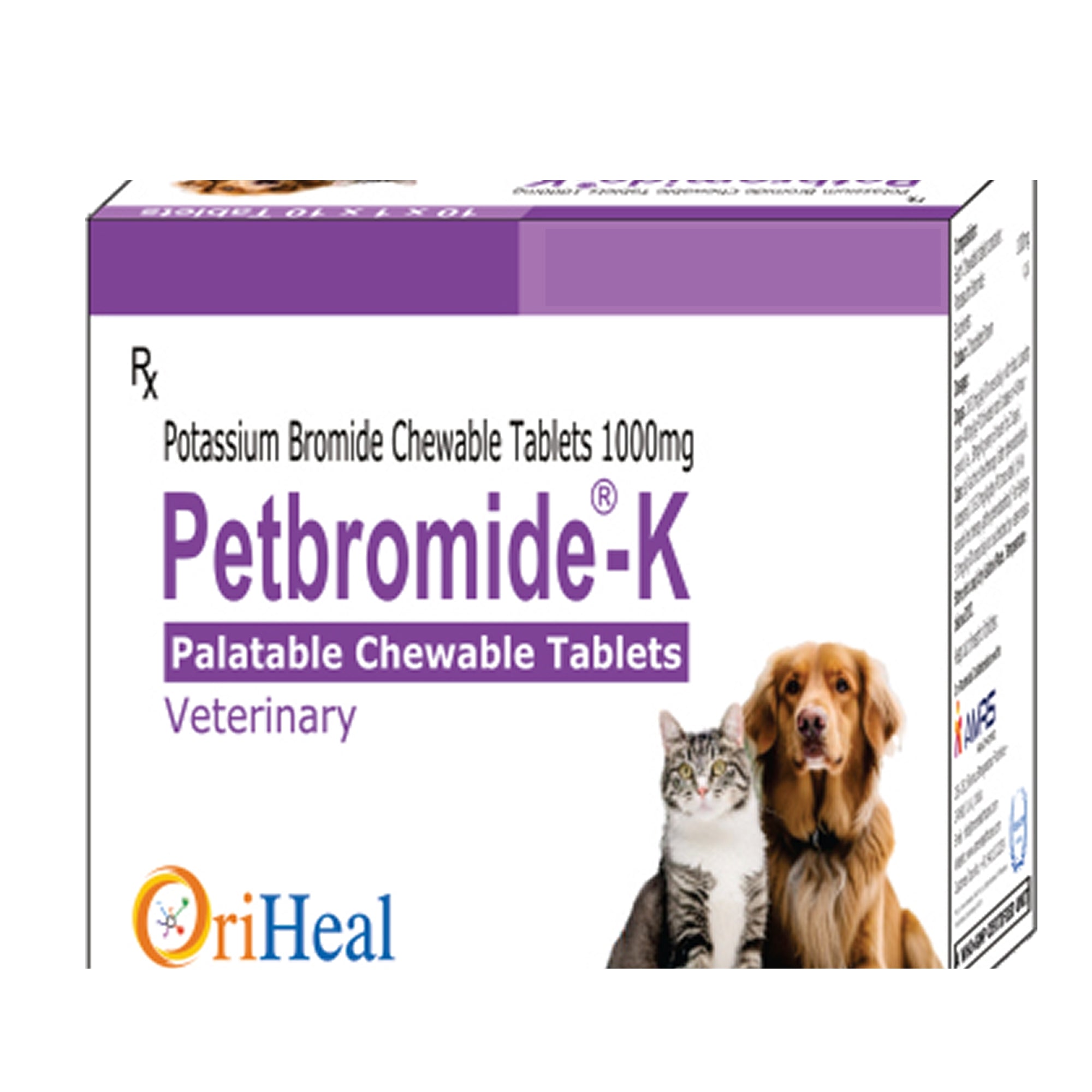 Oriheal Petbromide K Potassium Bromide Tablet 1000Mg For Dogs And Cats ...