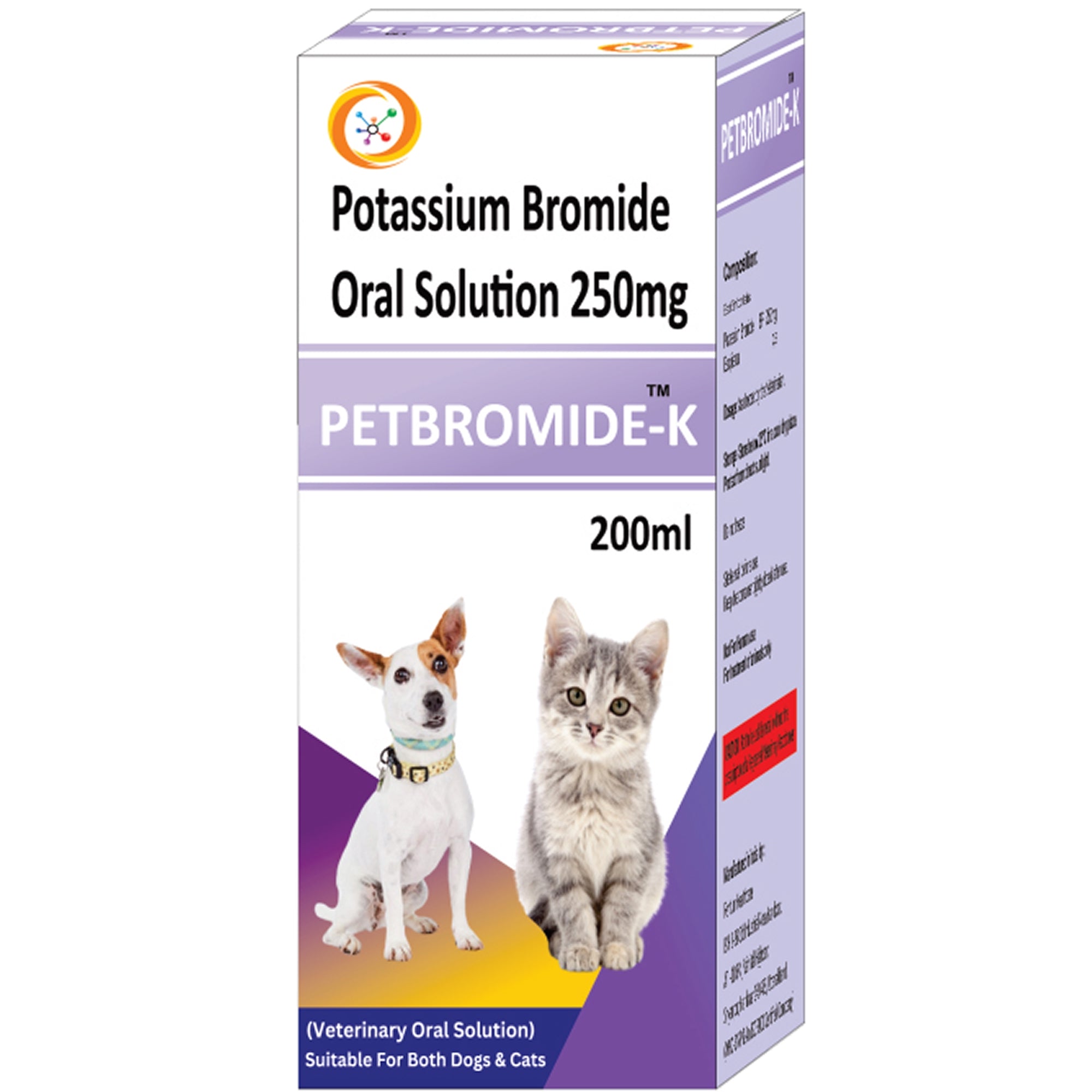 Buy Oriheal Petbromide K (Potassium Bromide) Oral Solution for Dogs and ...