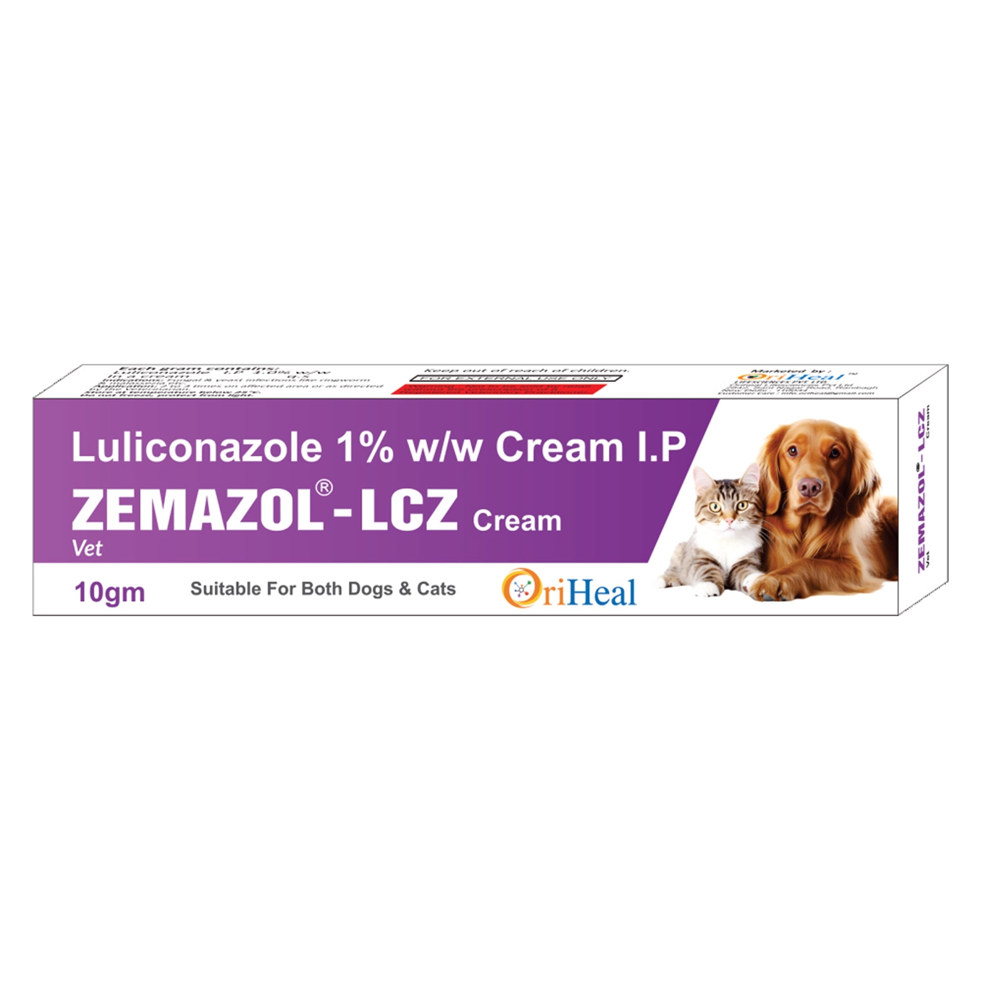 Buy Oriheal Zemazol LCZ (Luliconazole) Antifungal Cream for Dogs and ...