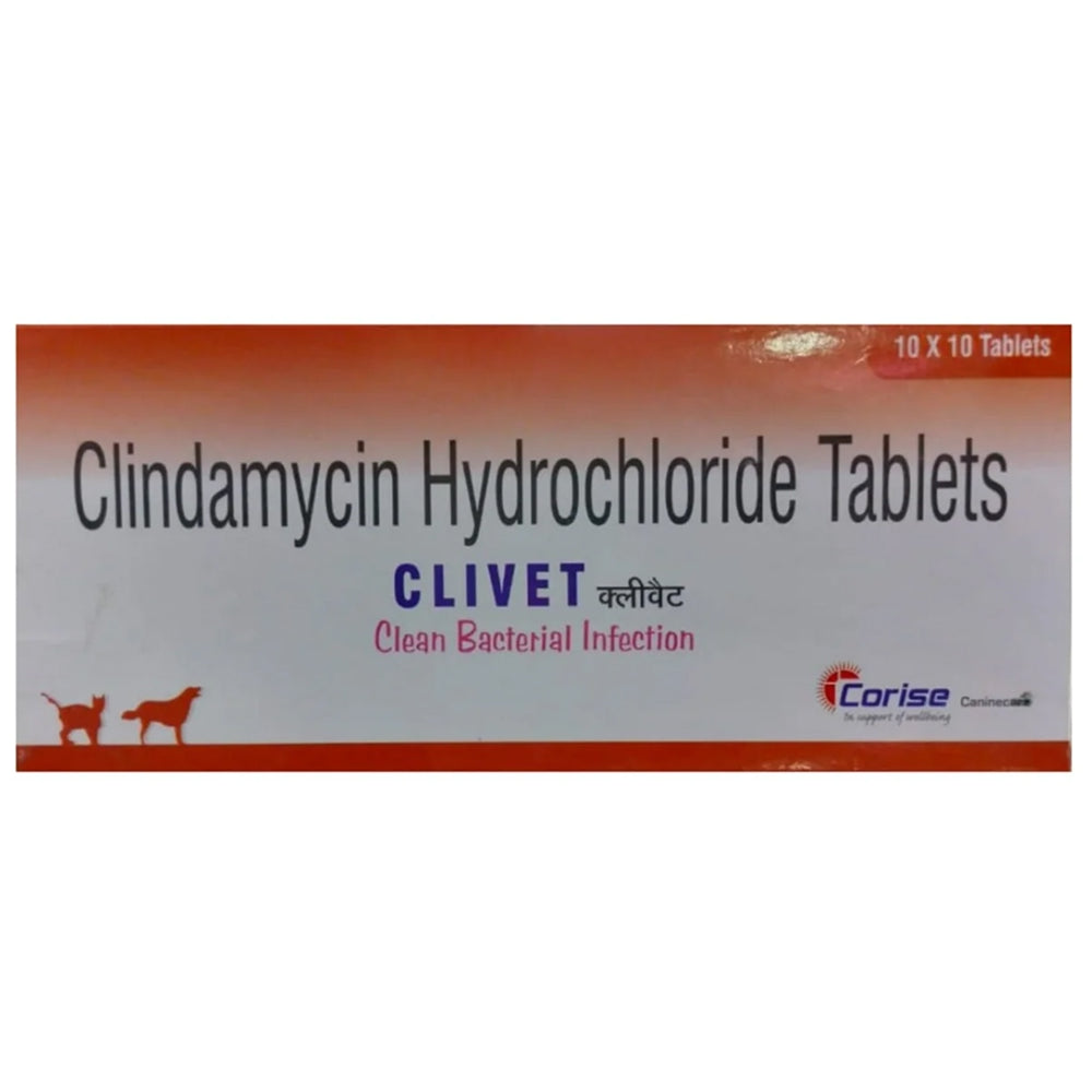 Buy Corise Clivet (Clindamycin) Tablet - 600mg for Dogs and Cats online ...