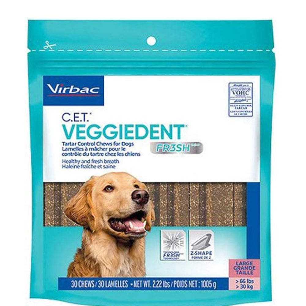 Virbac Veggiedent Dental Chew For Large Dogs | Supertails