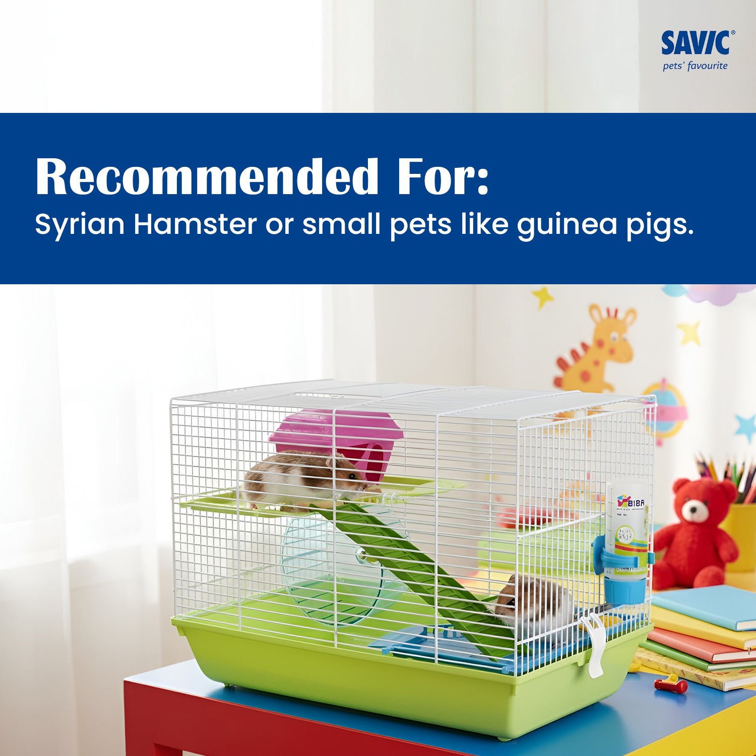 Buy Savic Martha Triple Cage for Hamsters and Guniea Pigs Online ...