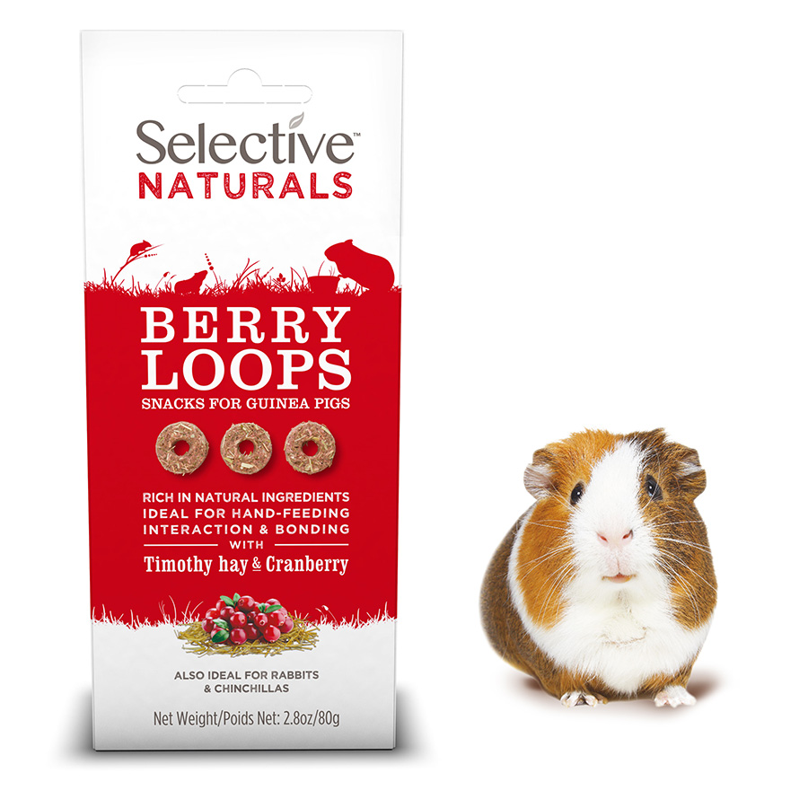 Buy Selective Naturals Berry Loops for Guinea Pigs online at Supertails.com