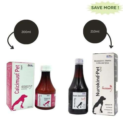 Buy Mankind Calcimust Syrup Calcium Supplement (200ml) and Nurokind Pet ...