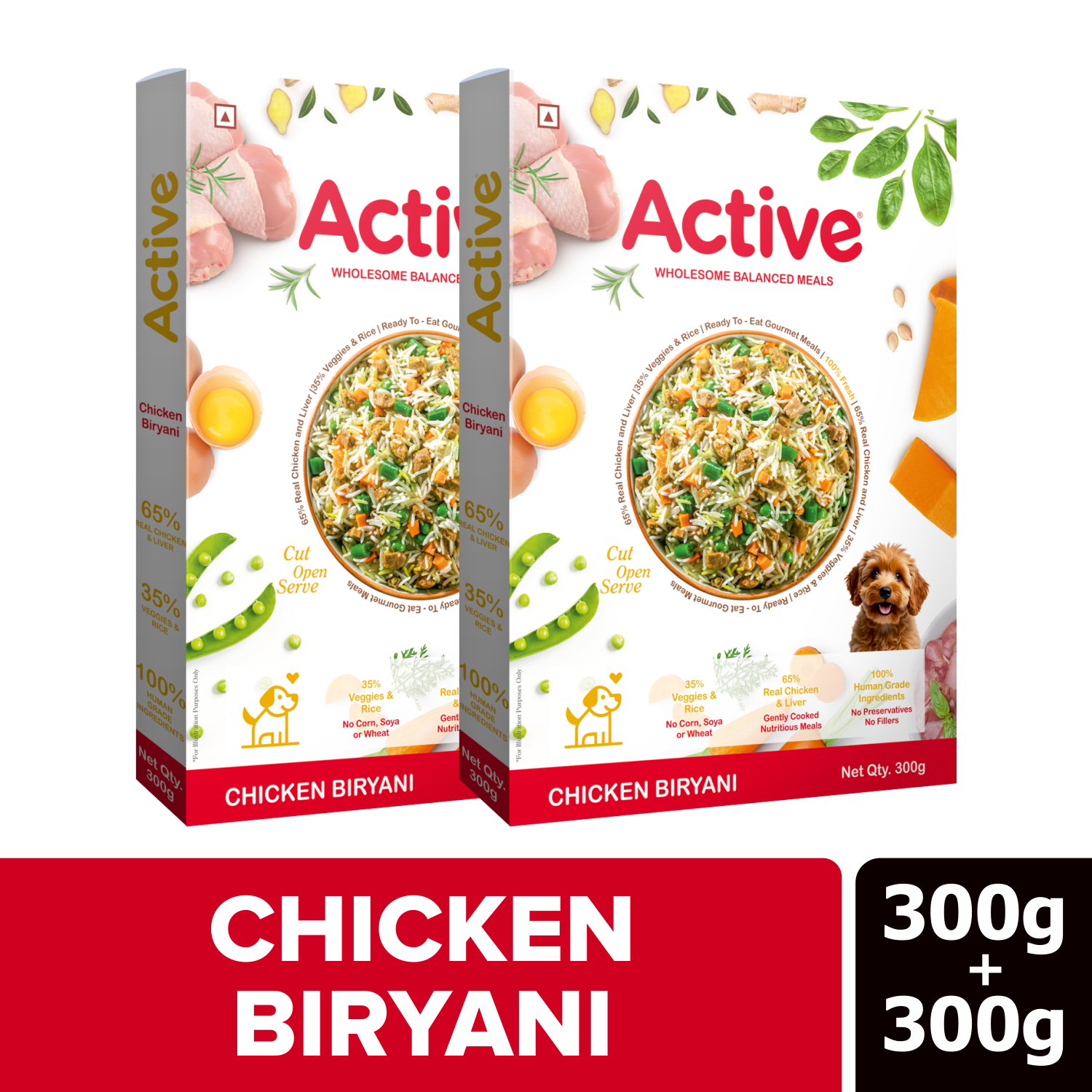 Buy Active Chicken Biryani Fresh Food for Dogs (Buy 1 Get 1) online at ...