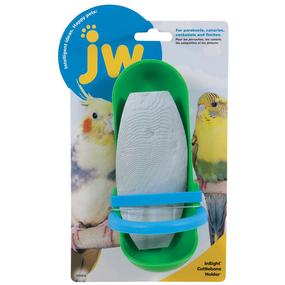 JW Insight Cuttlebone Holder Toy for Birds (Green) | Supertails