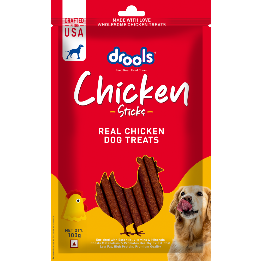 Buy Drools Real Chicken Flavour Sticks Treat for Dogs online at ...