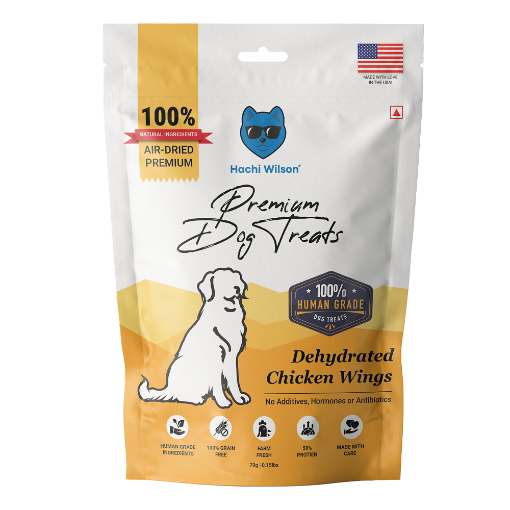 Buy Hachi Wilson Premium Dehydrated Chicken Wings Jerky Dog Treat ...