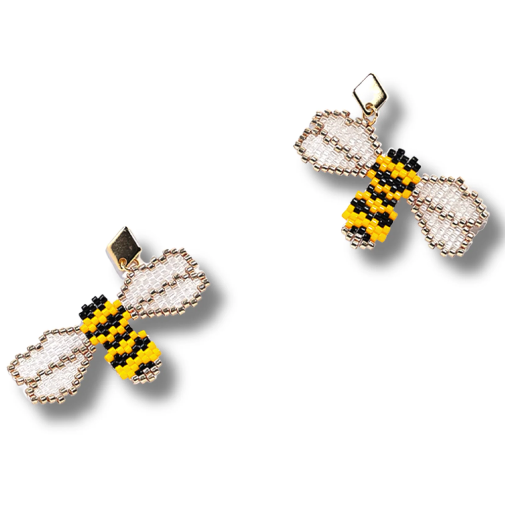 Jenni & Janki Handcrafted Miyuki Sun Bee Earrings | Supertails