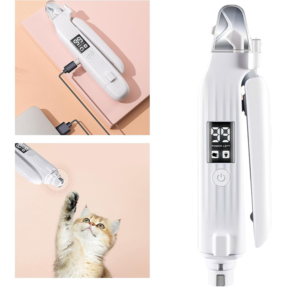 Buy PetVogue 2 in 1 LED Nail Grinder & Nail Cutter for Dogs and Cats ...