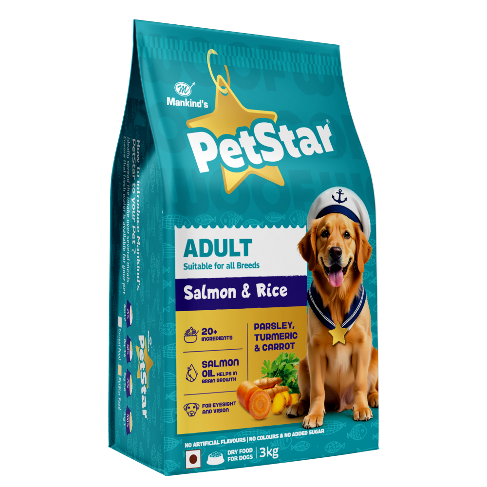 Buy Mankind Petstar Salmon & Rice Dog Dry Food online at Supertails.com