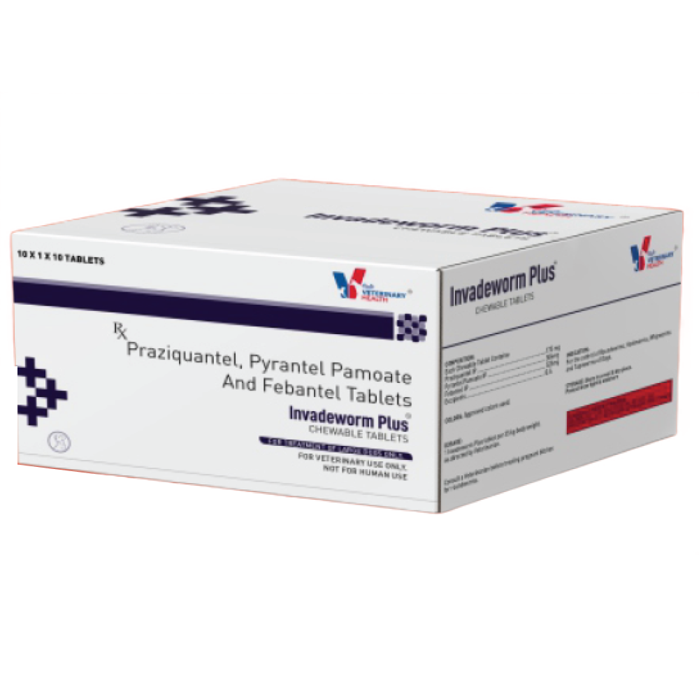 Drools Invadeworm Plus Dewormer Tablets for Dogs | Supertails