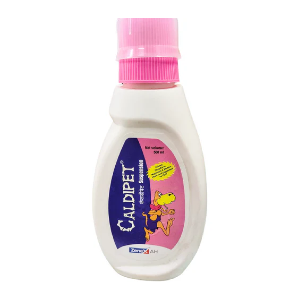 Zenex Caldipet Suspension Syrup Calcium Supplement For Dogs for Dogs ...