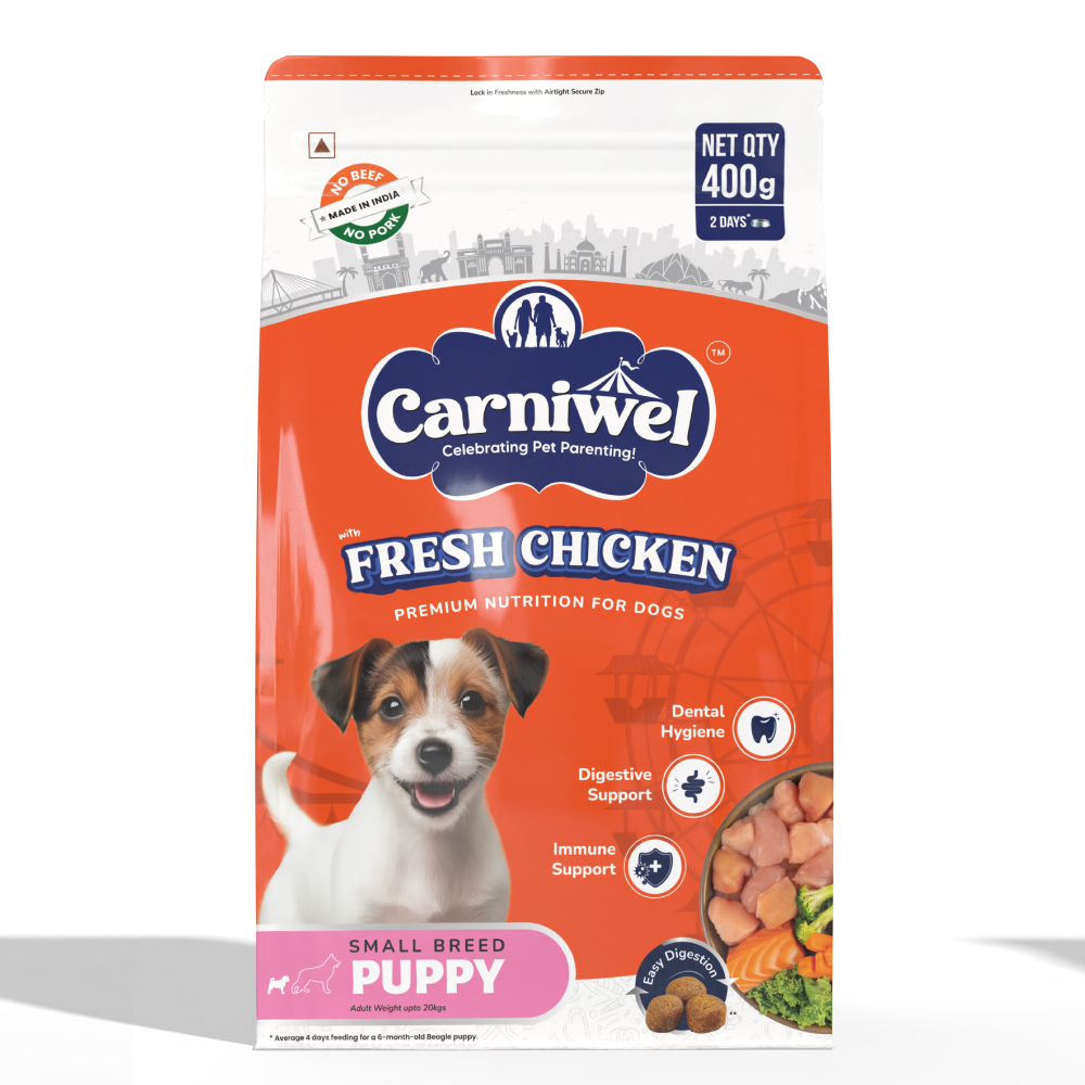 Carniwel Fresh Chicken Kibble Small Breed Puppy Dog Dry Food | Supertails