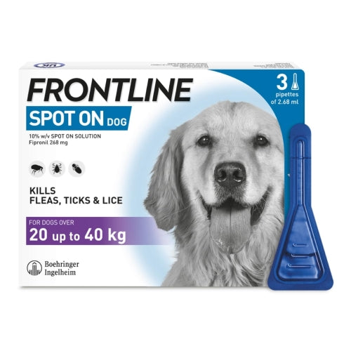Boehringer Ingelheim Frontline Plus Spot On For Large Dogs 20Kg To 40Kg ...