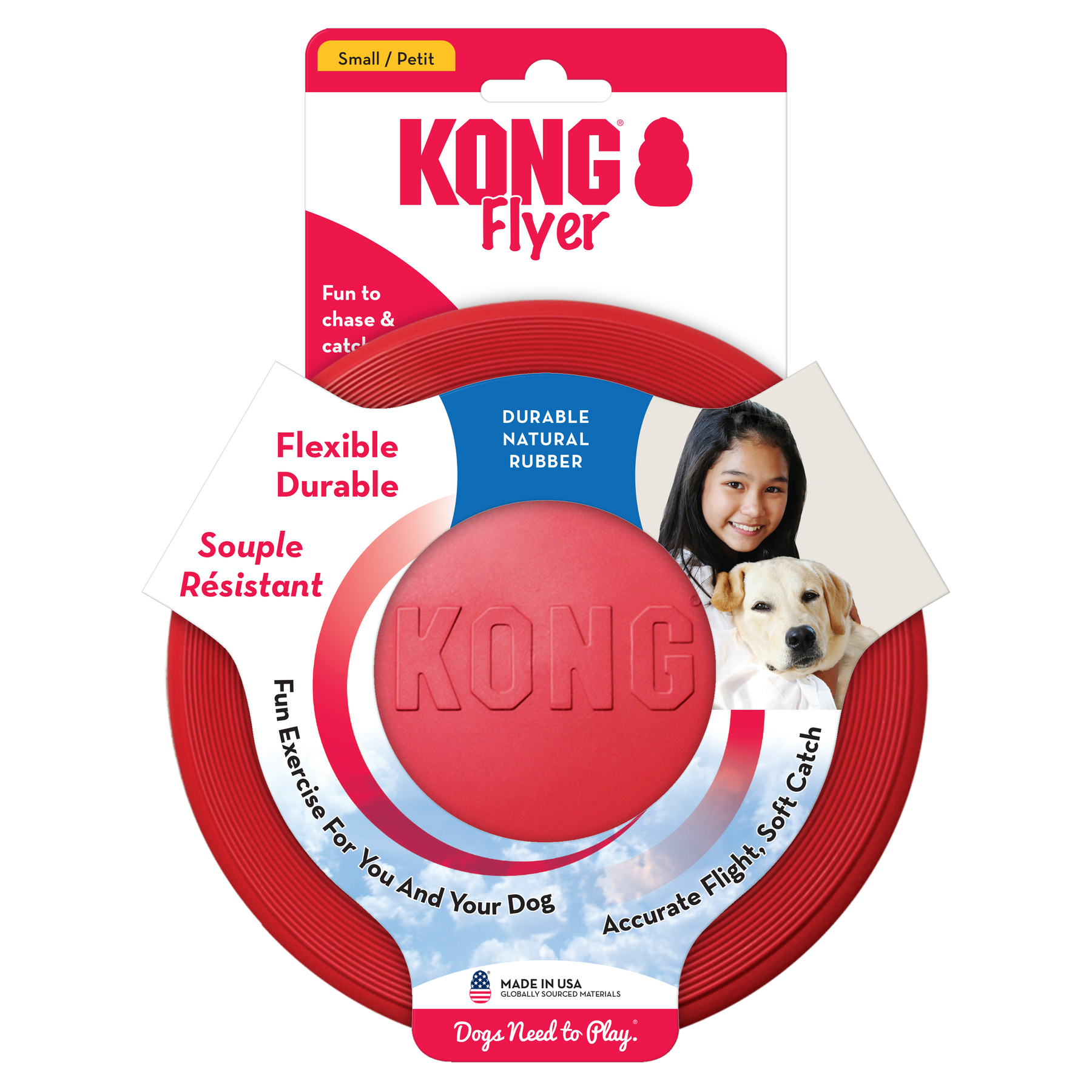 Buy Kong Flyer Toy for Dogs (Red) online at Supertails.com
