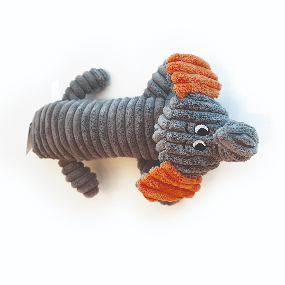 Buy M Pets Bobby Plush Toy for Dogs (Gray/Orange) online at Supertails.com