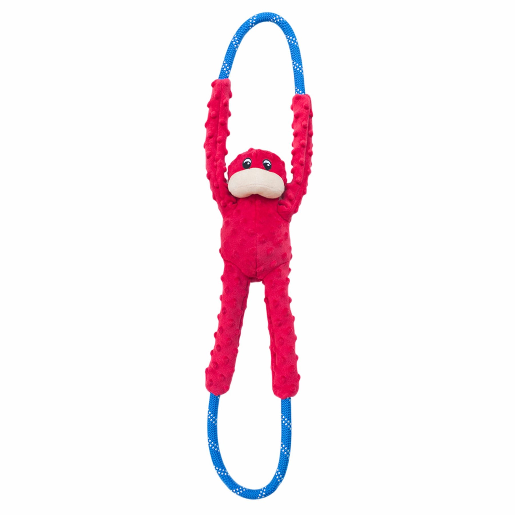 Buy Zippy Paws RopeTugz Monkey Red Plush Toy for Dogs online at ...