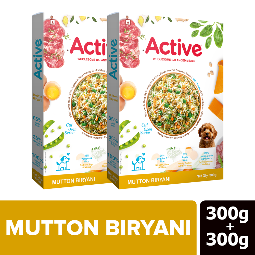 Active Mutton Biryani Fresh Food for Dogs | Supertails