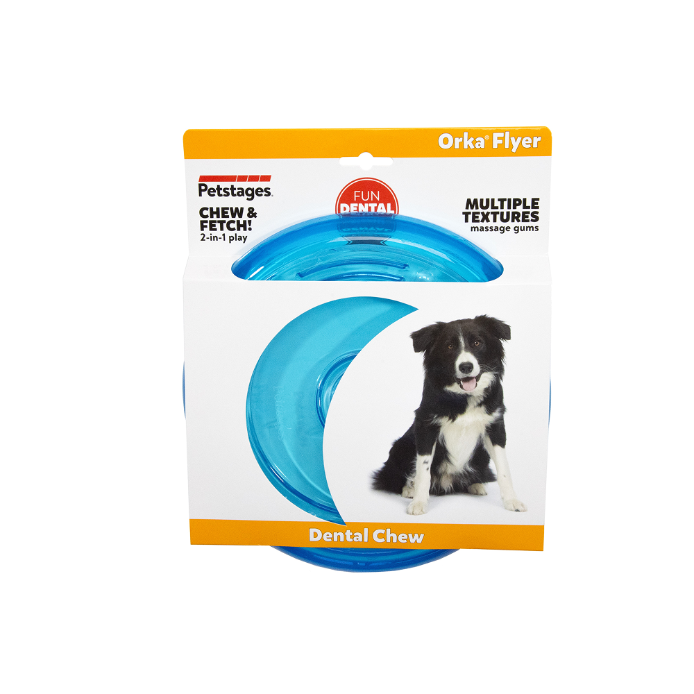 Petstages Orka Flyer Toy for Dogs (Blue) | Supertails