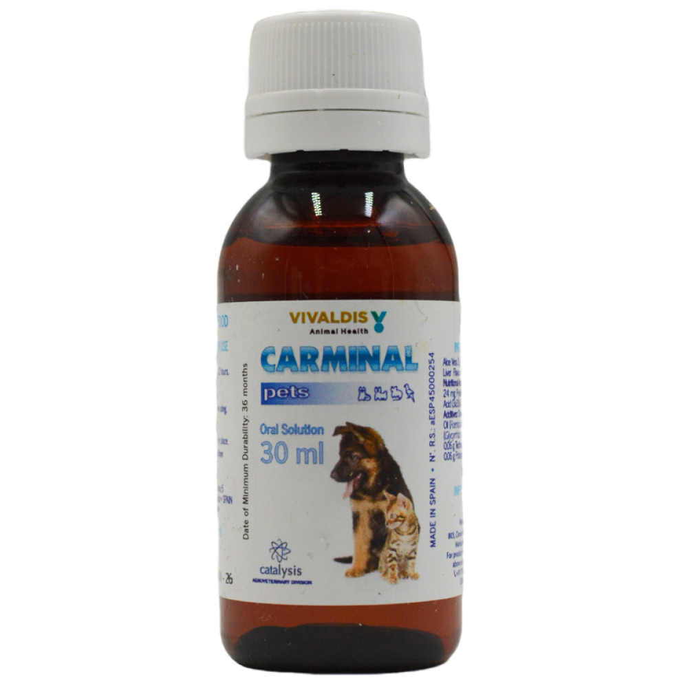 Buy Vivaldis Carminal Syrup for Dogs and Cats (30ml) online at ...