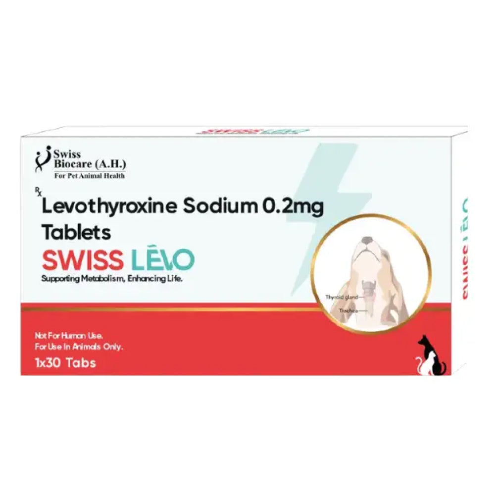 Corise Swiss Levo 0.2mg Tablets (Levothyroxine Sodium) for Dogs and Ca ...
