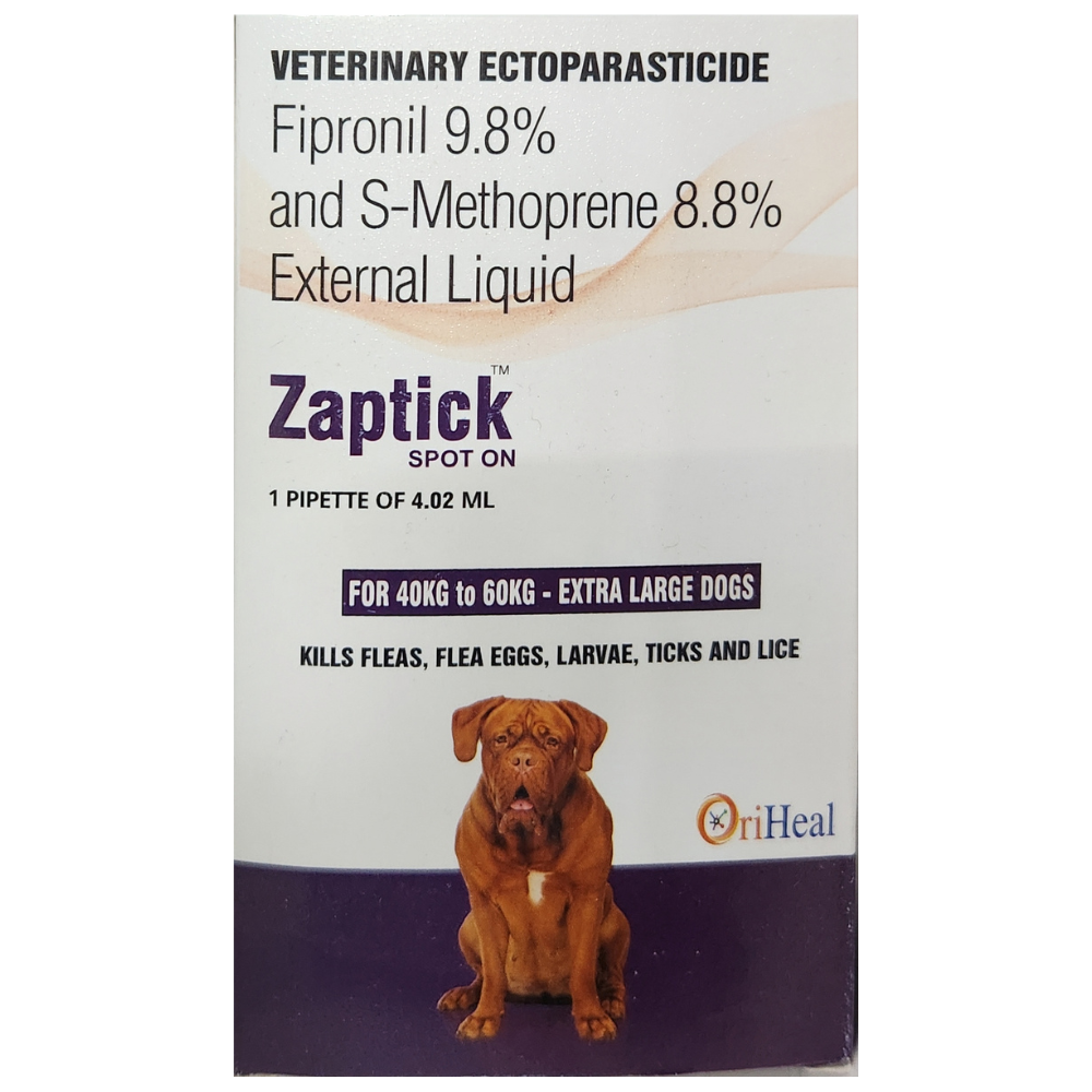 Oriheal Zaptick Spot On Fipronil S Methoprene For Dogs From 40 To 60Kg ...