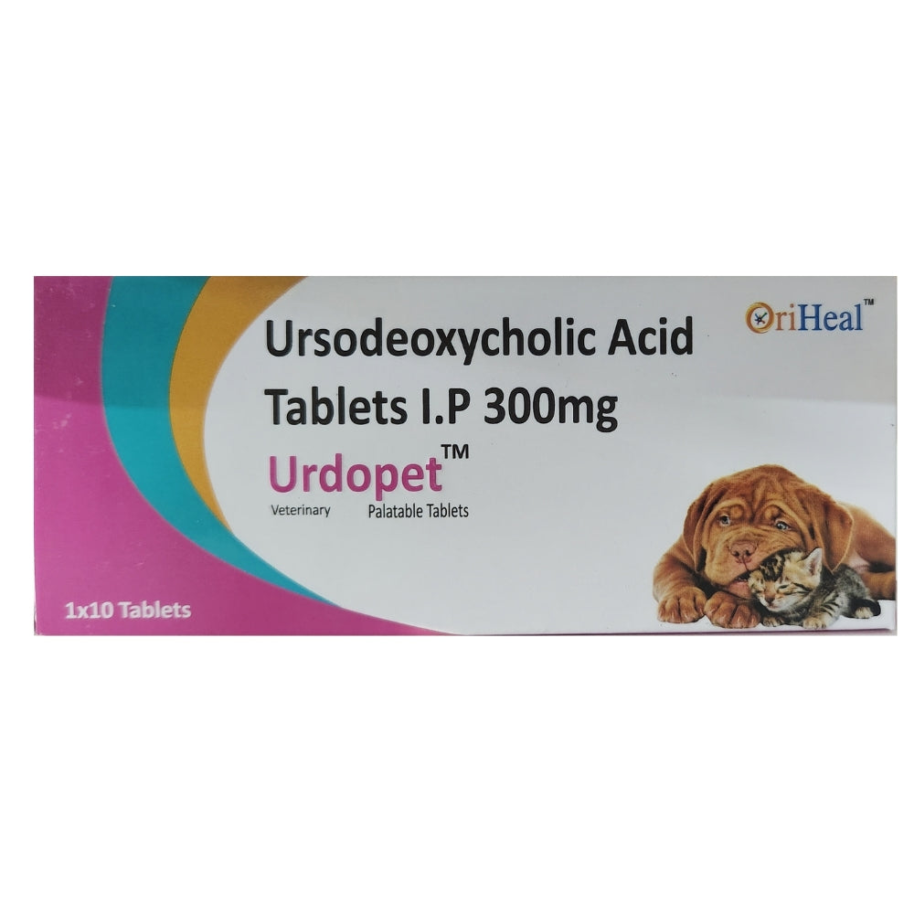 Oriheal Urdopet Tablet 300mg (Ursodeoxycholic) for Dogs and Cats ...