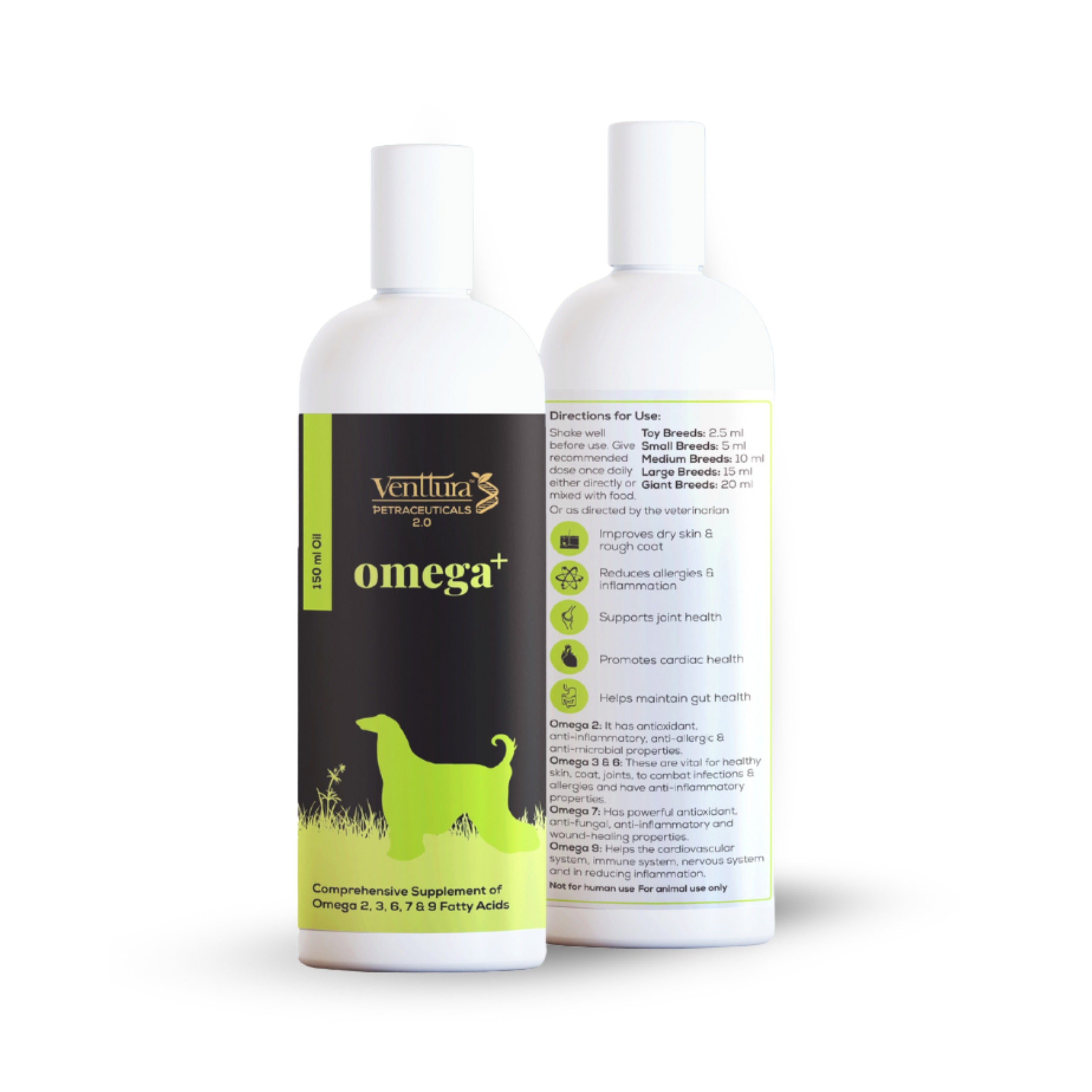 Buy Venttura Omega 3 Plus Skin & Coat Syrup for Dogs online at ...