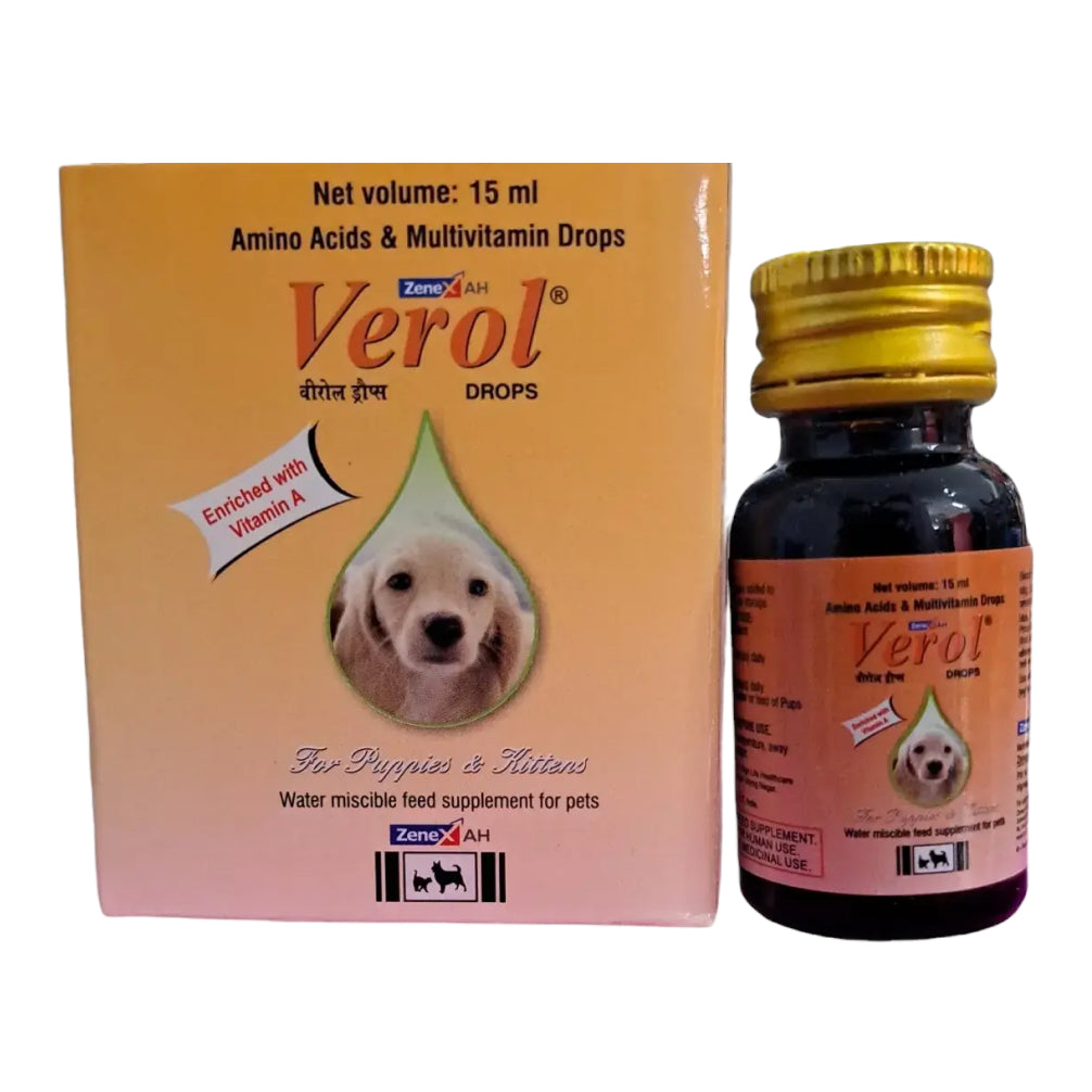 Zenex Verol Drops Multivitamin Supplement for Dogs and Cats | Supertails