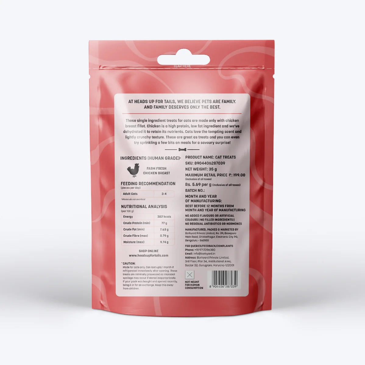 HUFT Dehydrated Chicken Crunchies Cat Treats | Supertails