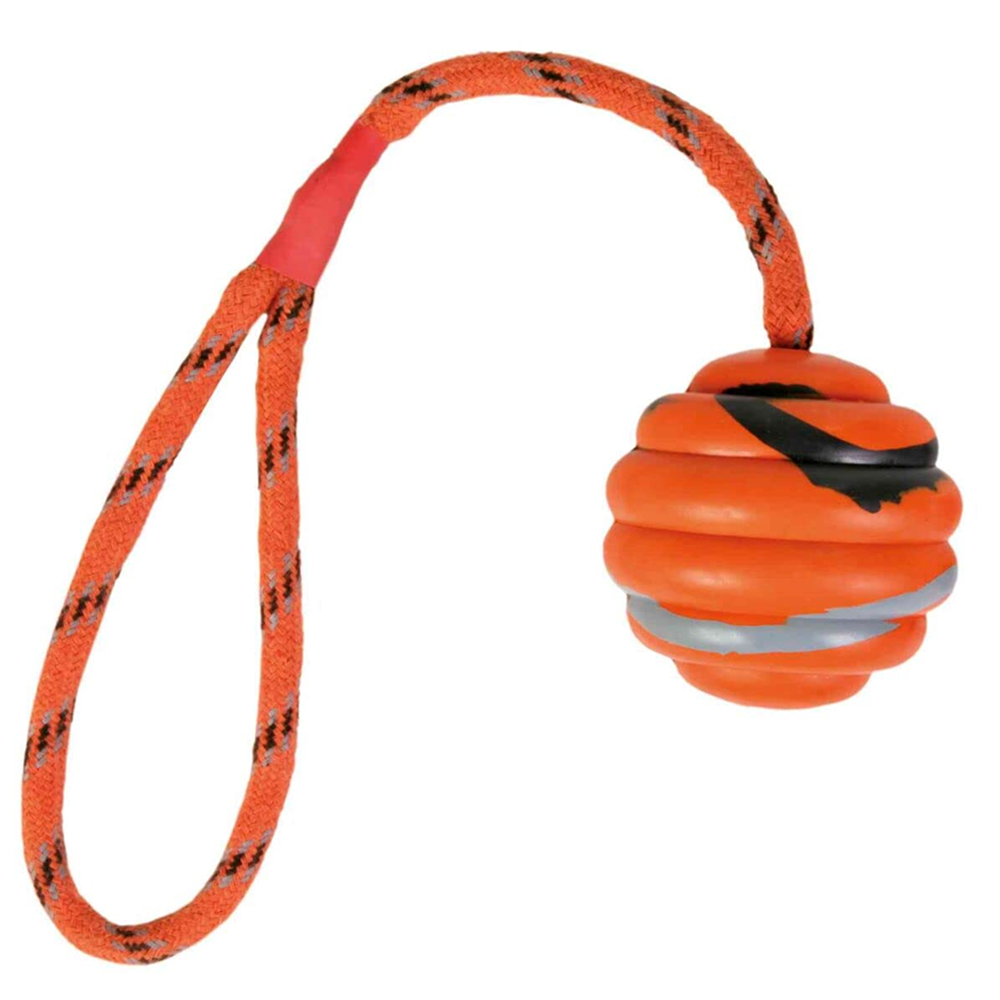 Buy Trixie Wavy Ball on a Rope Toy for Dogs (Orange) online at ...
