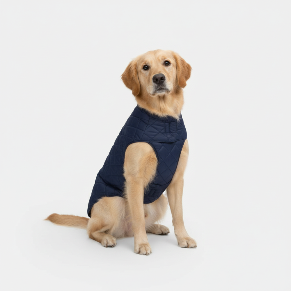 Buy Petsnugs Quilted Puffer Jacket for Dogs and Cats (Blue) online at ...