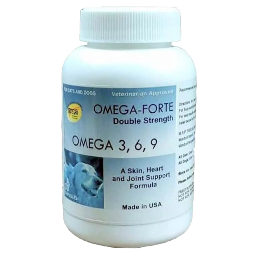 Saitrayaa Omega Forte Tablets for Dogs and Cats (30 tablets) | Supertails