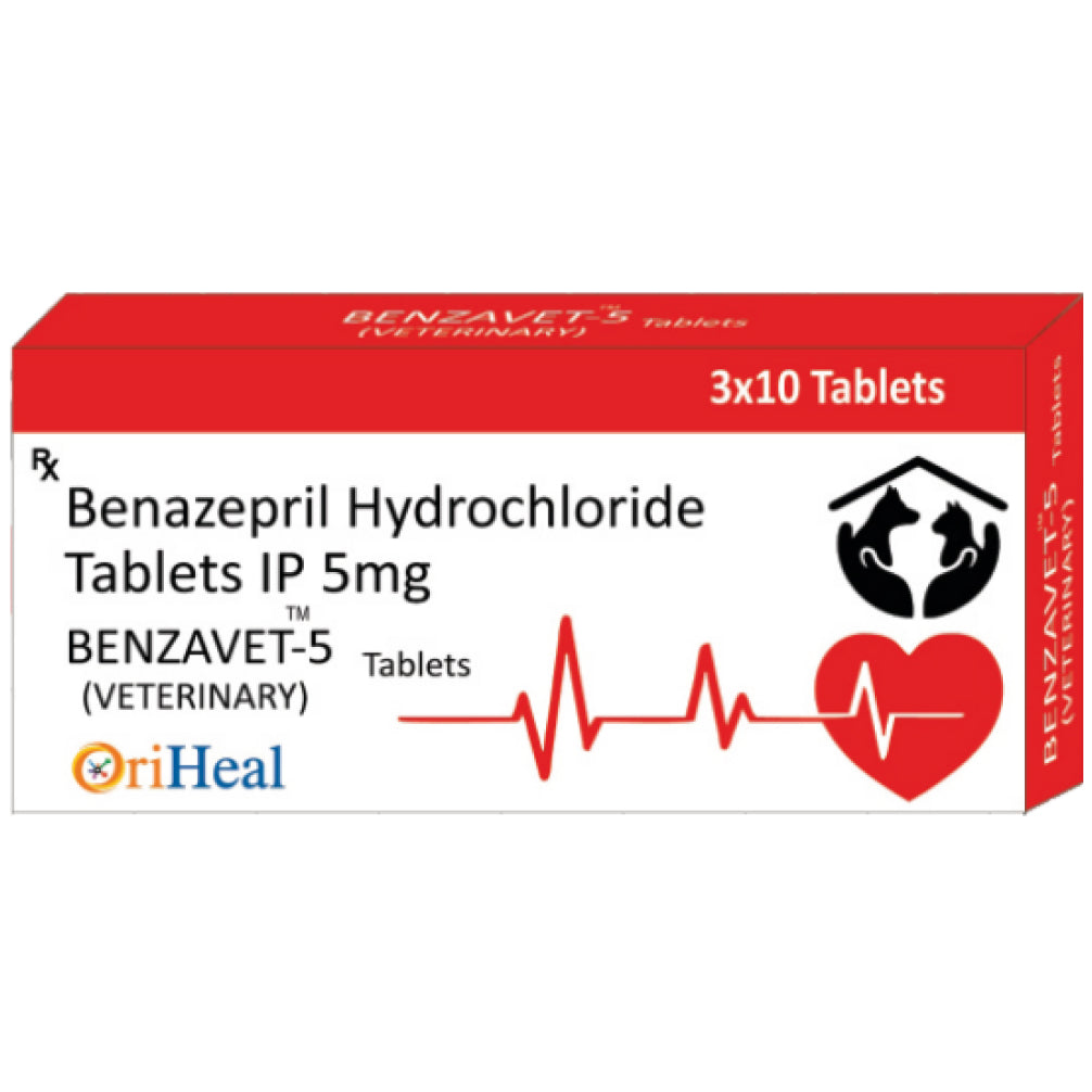 Oriheal Benzavet Benazepril Hydrochloride 5Mg Tablet For Dogs And Cats ...