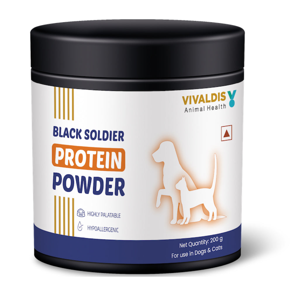 Vivaldis Black Soldier Protein Powder for Dogs and Cats 200g: View Uses ...