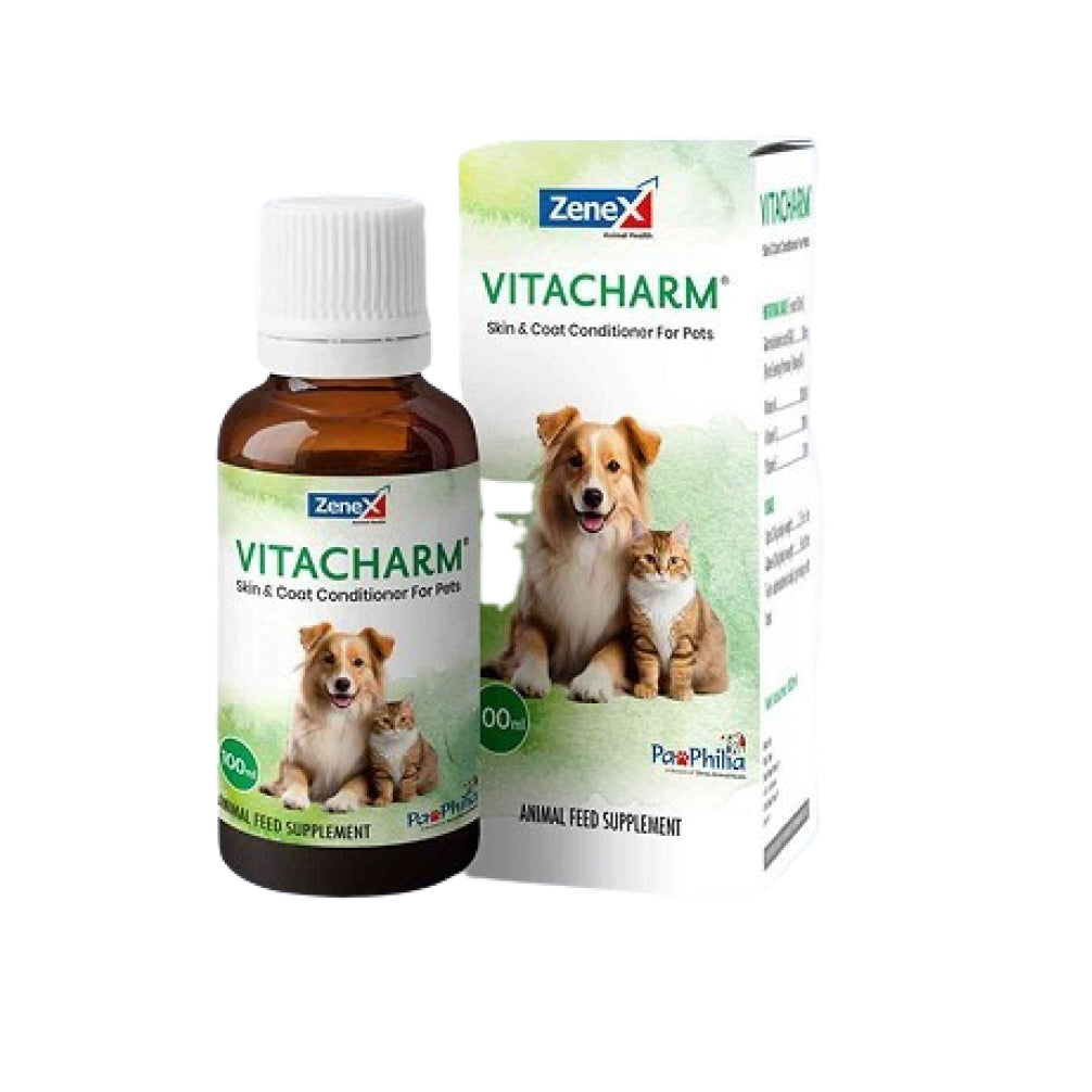 Zenex Vitacharm Supplement for Dogs and Cats: Skin & Coat Support ...