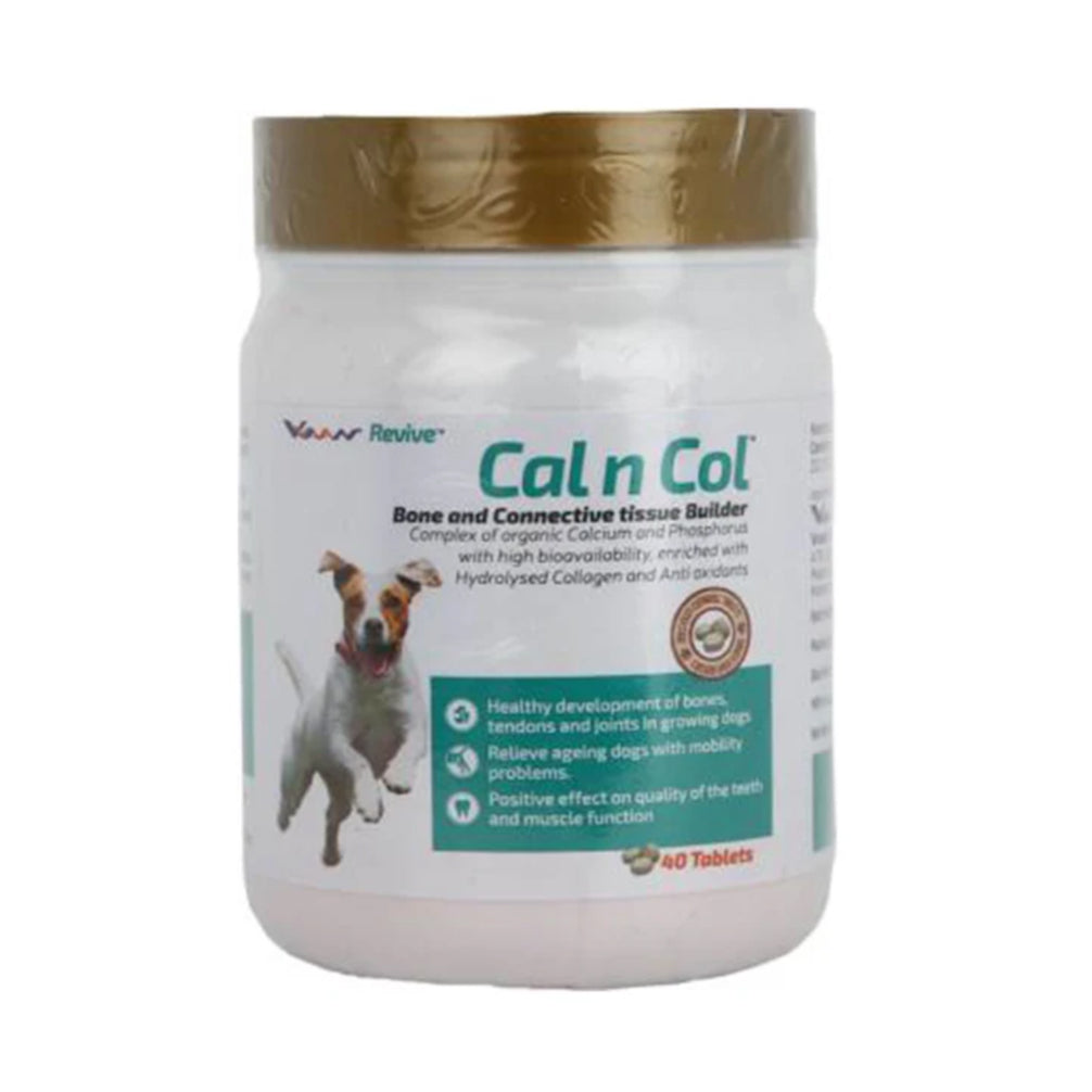 Vvaan Cal-N-Col Tablets for Dogs: Calcium & Collagen Supplement ...