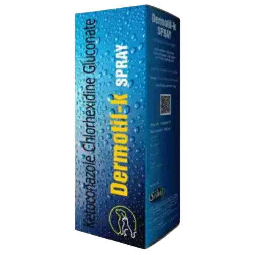 Sihil Dermotil K Antibacterial & Antifungal Spray (Ketoconazole) for D ...