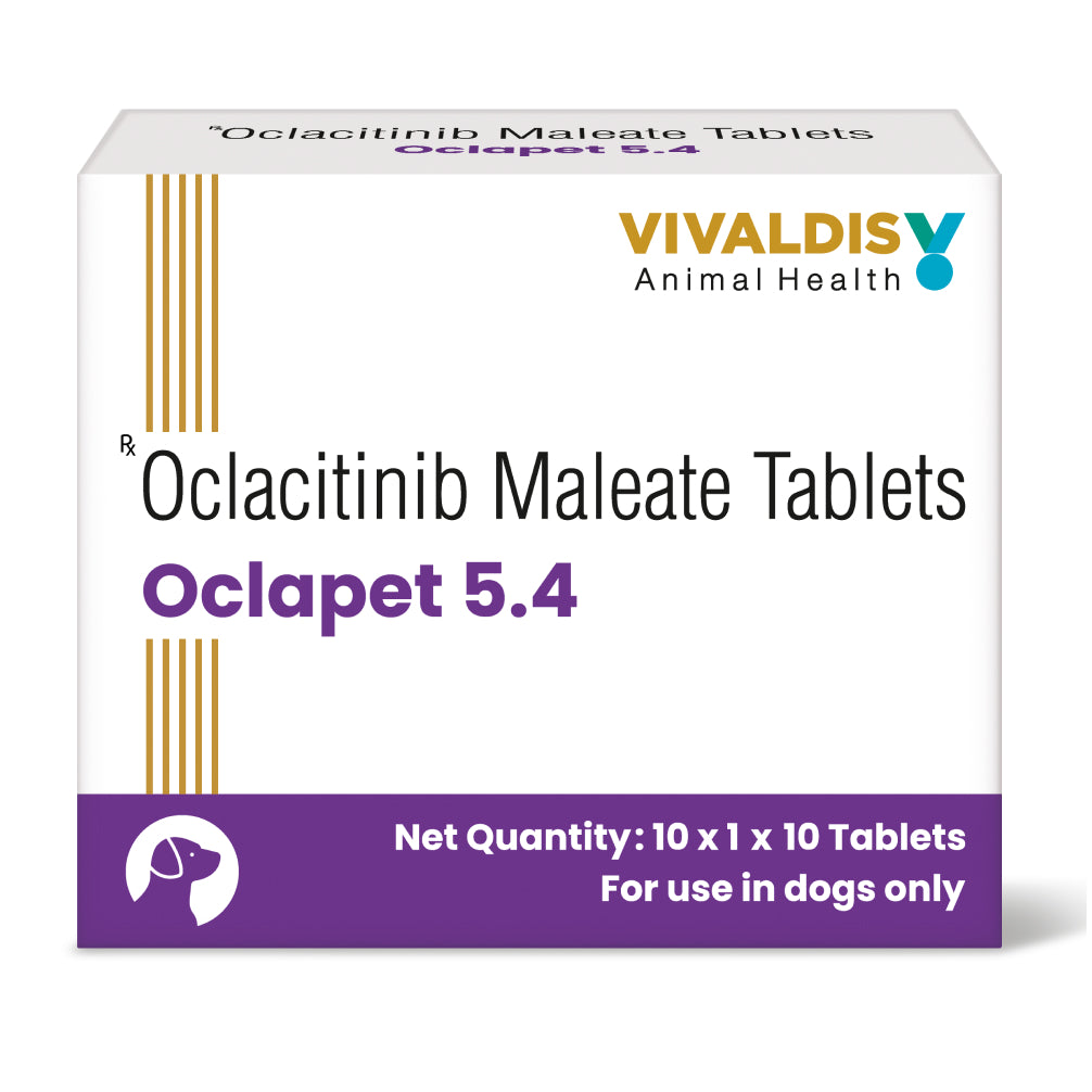 Vivaldis Oclapet Oclacitinib 5.4mg Tablets for Dogs - Allergy Relief ...