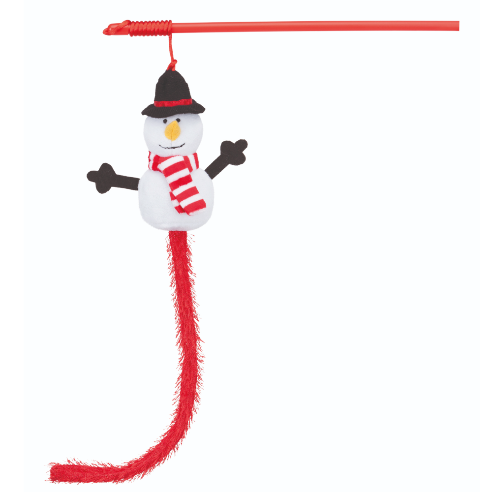 Buy Trixie Xmas Playing Rod Snowmen Toy for Cats Online | Supertails
