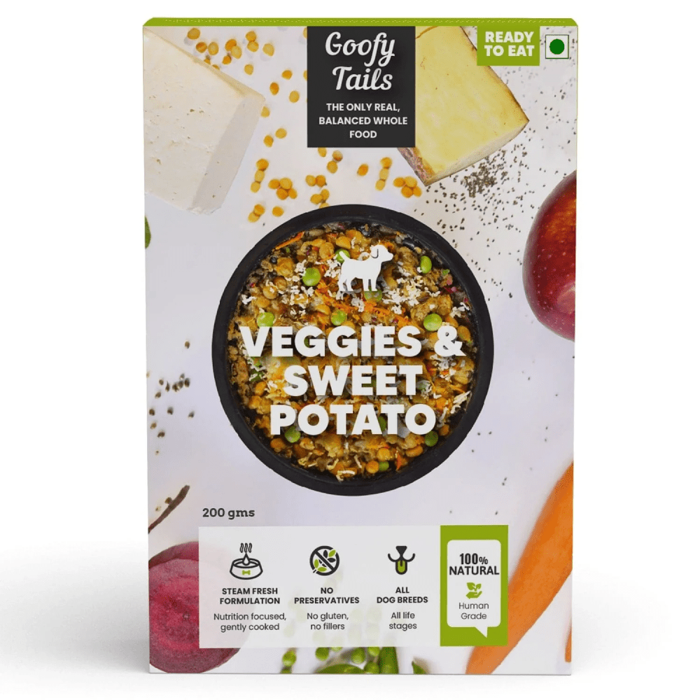 Buy Goofy Tails Ready to Eat Veggies & Sweet Potato Dog Wet Food online at Supertails.com